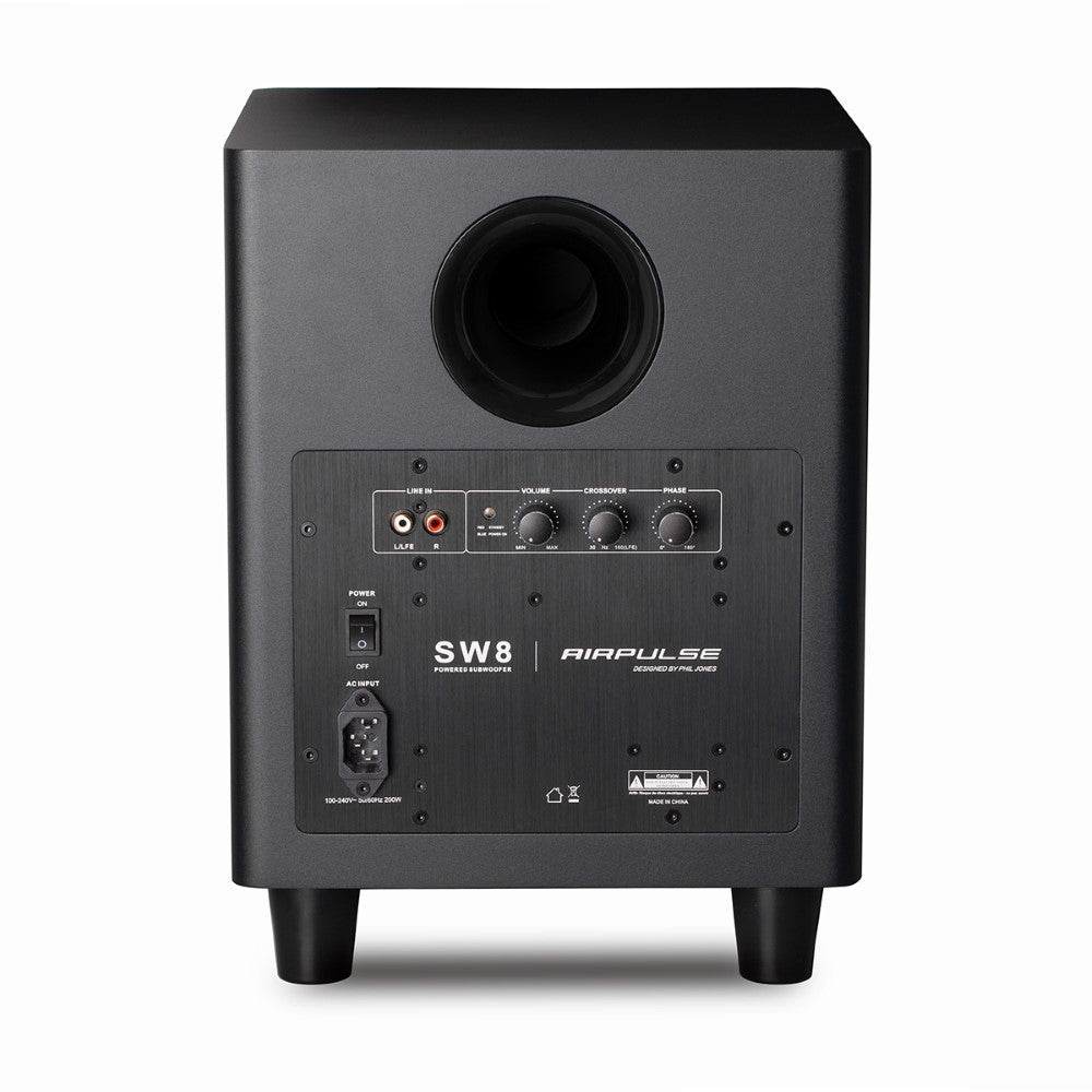 SW8 8" Powered Subwoofer 170W – Airpulse Australia